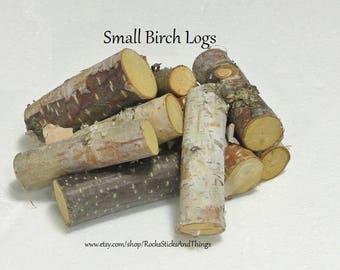 Birch logs | Etsy