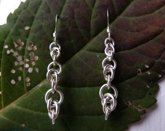 3 in 3 Sterling Silver Chainmaille Handmade Bracelet