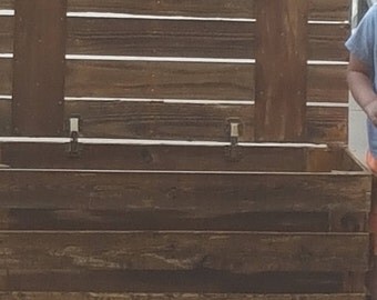 Wooden trunk | Etsy