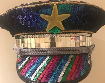 Marine Captain Mini Hat Cat Captain Hat