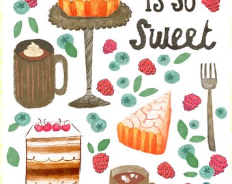 Life is sweet | Etsy