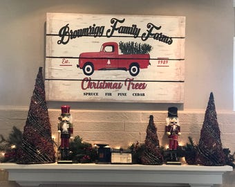 Tree farm sign | Etsy