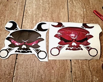 Mechanic skull decal | Etsy