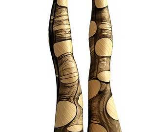 Accessorize Agoraphobix double layered tattered & torn tights