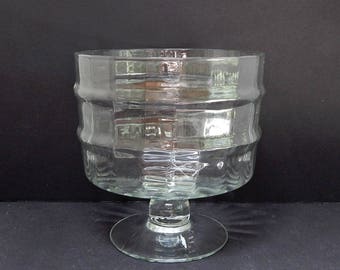 Footed glass bowl | Etsy