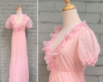 Pink negligee | Etsy