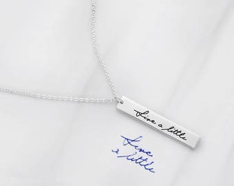 Handwriting jewelry | Etsy