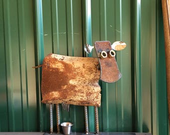 Upcycled metal art | Etsy