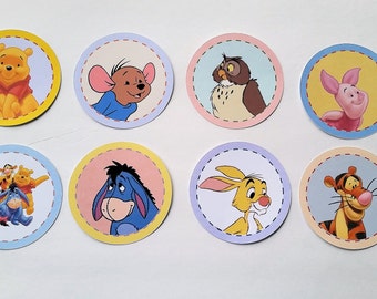 Pooh cupcake toppers | Etsy