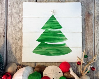 Christmas tree sign | Etsy