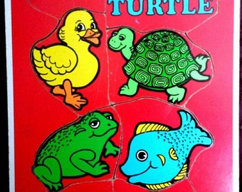 Turtle puzzle | Etsy