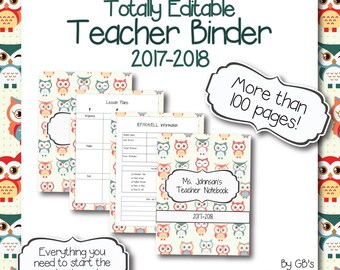 Teacher binder | Etsy