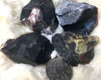 Raw black onyx | Etsy