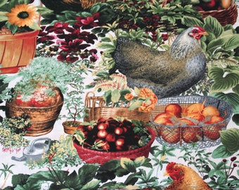 Chicken fabric | Etsy