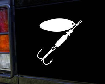 Fishing lure decal | Etsy