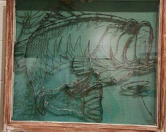 Barbed wire art | Etsy