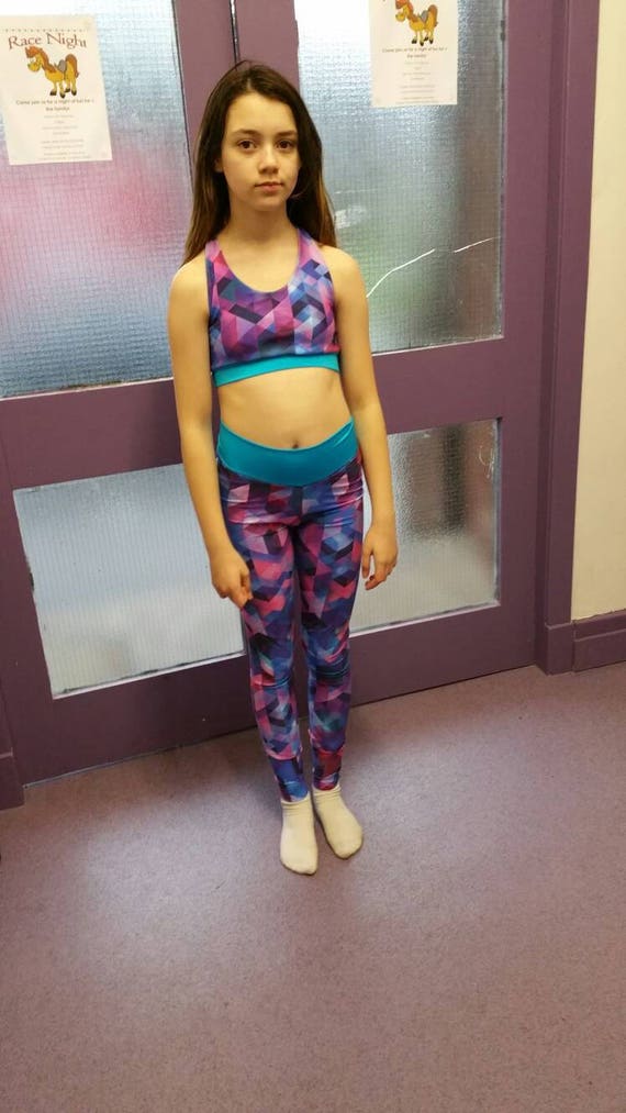 10-12Dance wear Custom fit tween active wear gymnastics