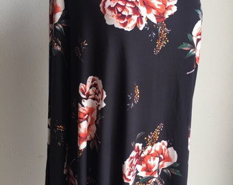 Floral knit fabric | Etsy