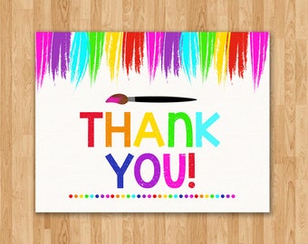 Art thank you cards | Etsy