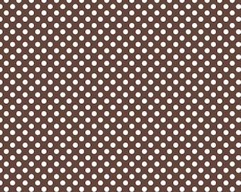 Brown dot fabric | Etsy