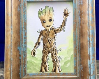 Groot painting | Etsy
