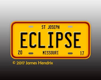 Front car plates | Etsy
