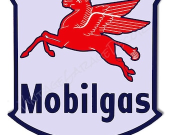 Mobil pegasus sign | Etsy