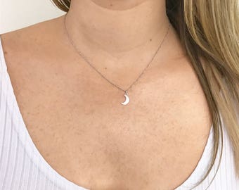 Moon necklace | Etsy