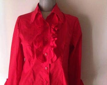 Ruffled blouse | Etsy