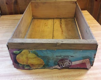 Wood fruit box | Etsy