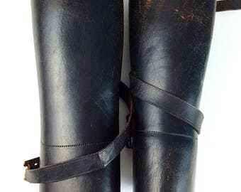 Leather spats | Etsy