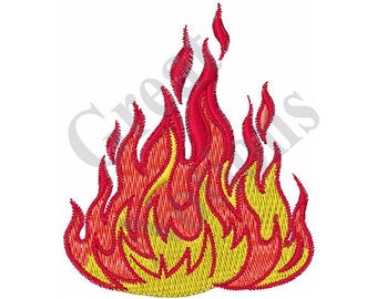 Flame embroidery | Etsy