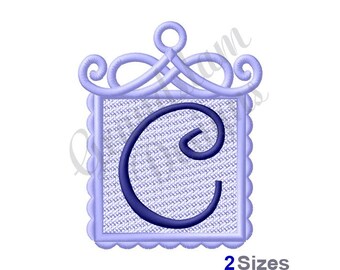 Letter c embroidery | Etsy