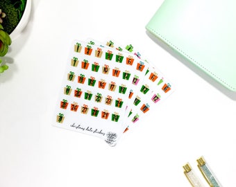 Date stickers | Etsy