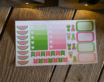 Watermelon planner stickersprintable planner