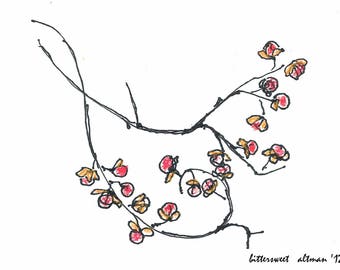 Bittersweet Folk Art Print