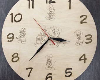 Mickey mouse clock | Etsy