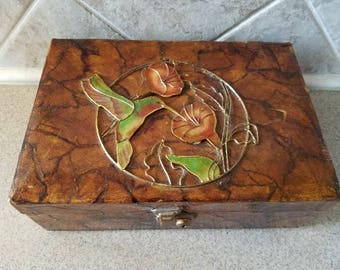 Hand decorated box | Etsy