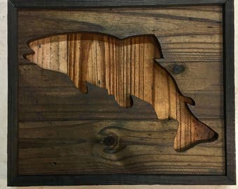 Wood fish cutout | Etsy