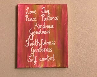 FaiTH HoPE LoVE JoY PeACE 2.5 Circles Fruit of the