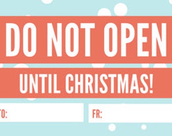 Do not open until | Etsy