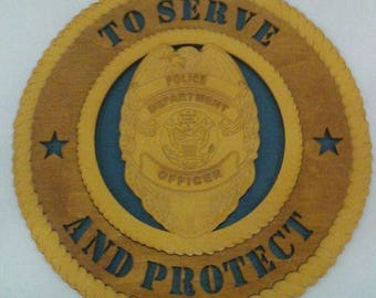 Police plaque | Etsy