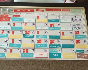 Magnetic menu board | Etsy