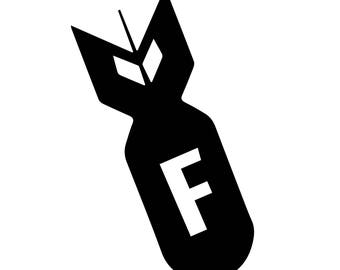 Mario Bomb Vinyl Decal Sticker