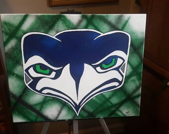 Seahawks painting | Etsy