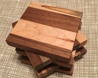Wood coasters | Etsy