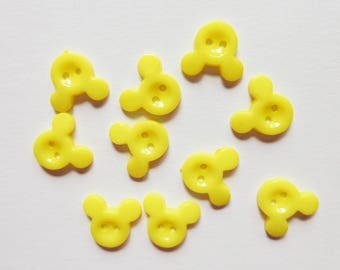 Mickey mouse buttons | Etsy