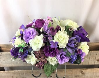 Headstone flowers | Etsy