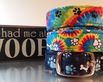 Fabric dog collar | Etsy