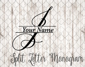 Split letter j | Etsy